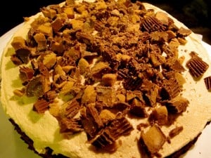 Peanut Butter Cup Explosion Cake