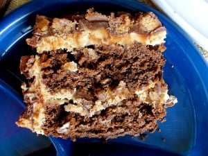 Peanut Butter Cup Explosion Cake